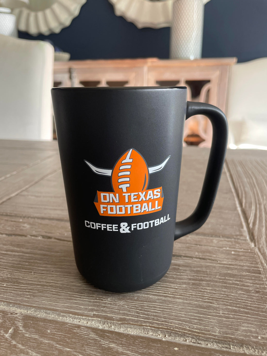 Coffee & Football Mug – On Texas Football Merchandise